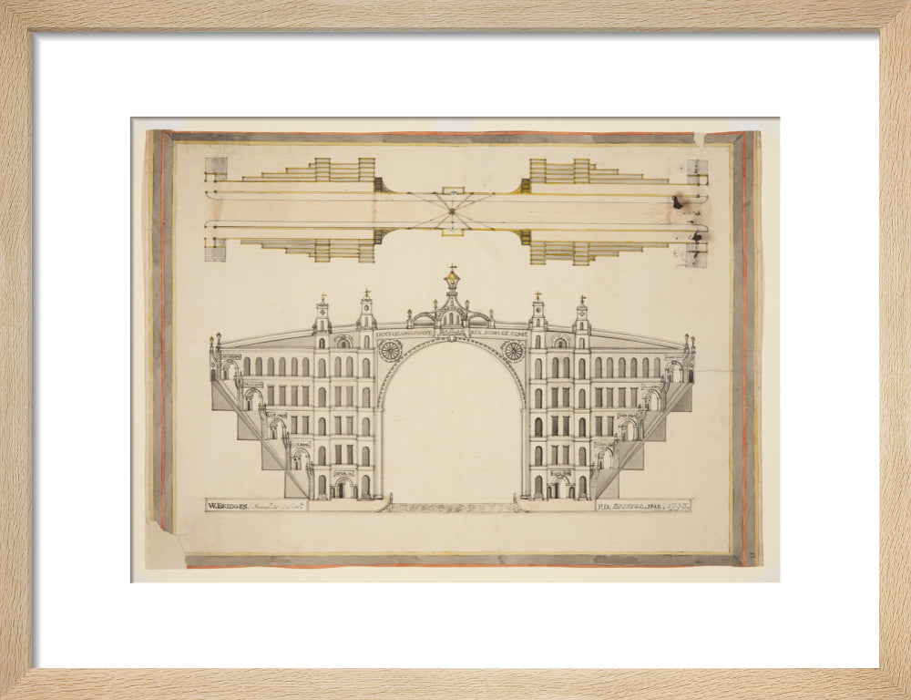 Bristol Plan, 1793: A Plan & Elevation for a Bridge from Sion Row, Cli ...